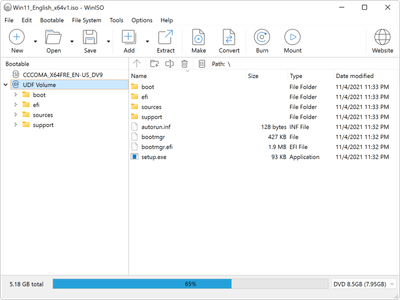 WinISO - A fast and convenient ISO image file editor
